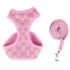 Pink Pucci Monogram Dog Harness with Free Matching Leash! - All Pet Things